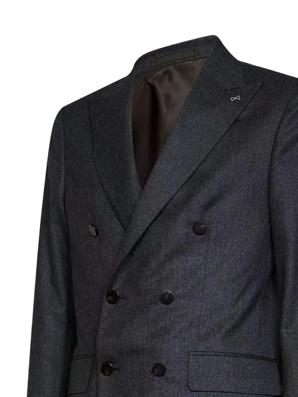 D4.0 Double-breasted Peak-lapel Suit