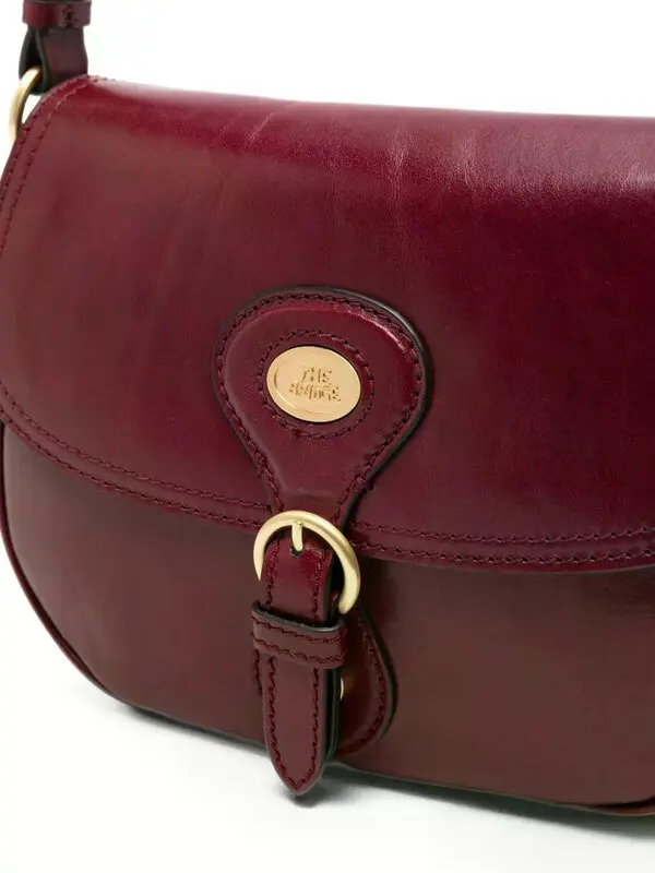 THE BRIDGE Buckle-detail Leather Crossbody Bag