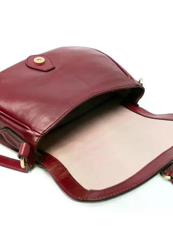 THE BRIDGE Buckle-detail Leather Crossbody Bag