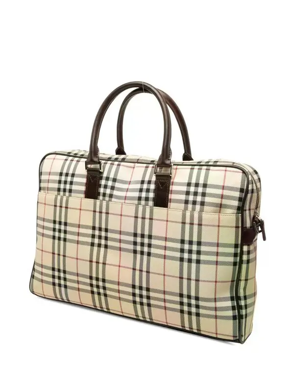 Burberry 1990-2000 House Check Canvas Business Bag