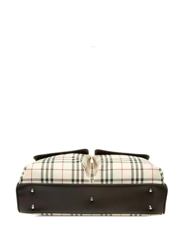 Burberry 1990-2000 House Check Canvas Business Bag