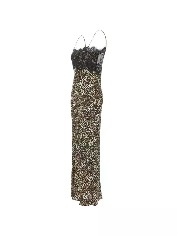 HERSKIND Asla Lace-trimmed Leopard-print Maxi Dress