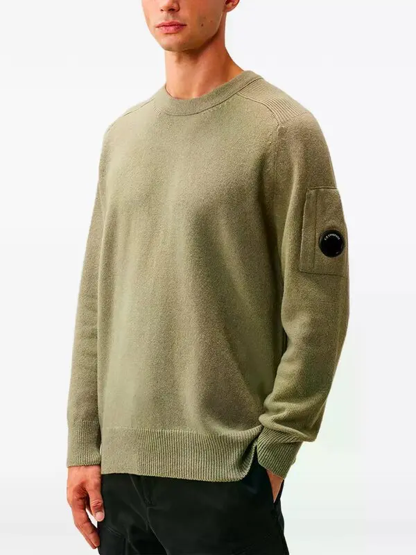 C.P. COMPANY Lambswool Lens Crewneck Sweater