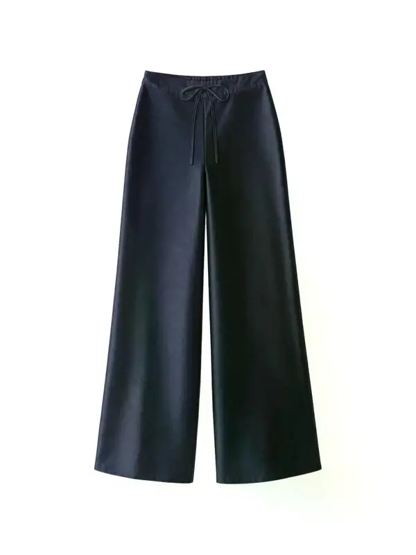 REFORMATION Olina Cropped Trousers - Blue