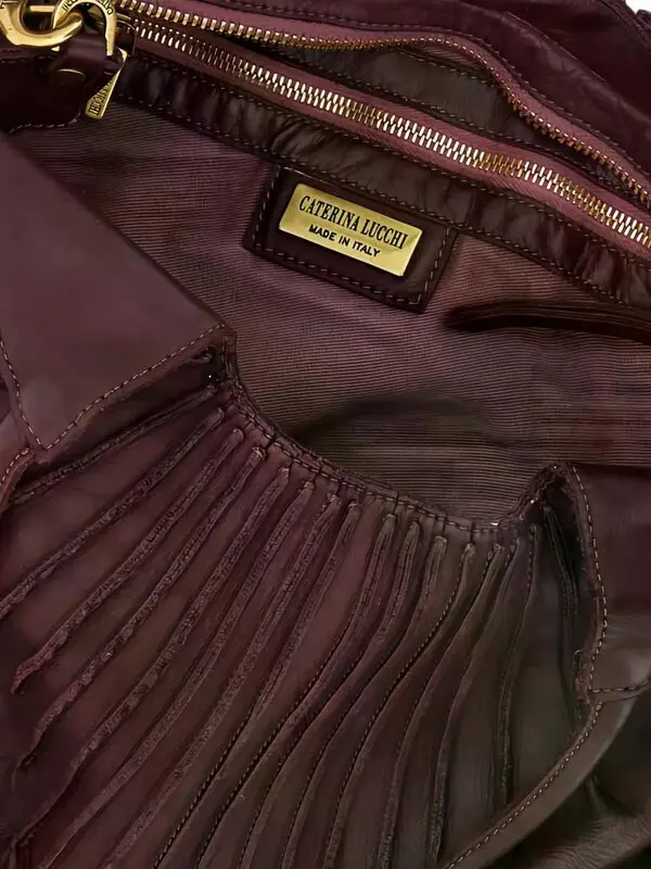 CATERINA LUCCHI Ornella Pleated Leather Tote Bag