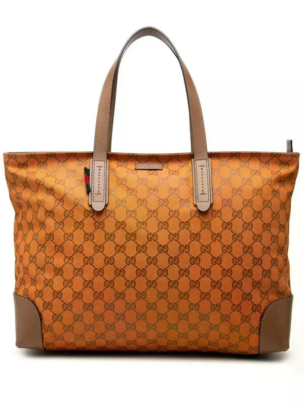 Gucci 2000-2015 Gg Canvas Web Tote Bag