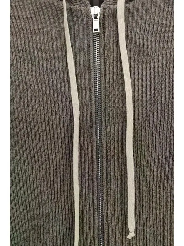Rick Owens Aries Ribbed-knit Hoodie