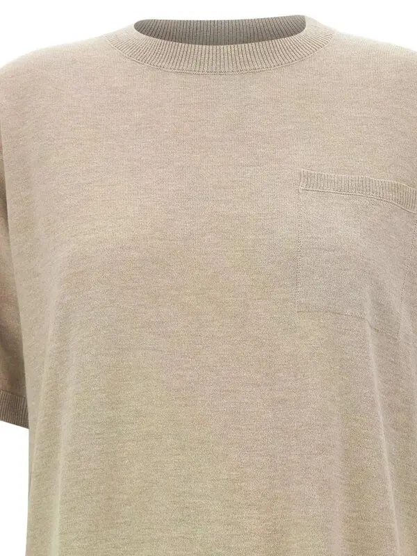 Max Mara Short-sleeve Chest-pocket Sweater
