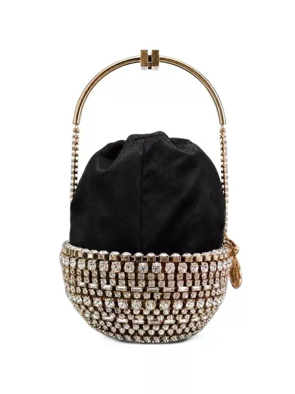 Rosantica Crystal-embellished Drawstring Tote Bag