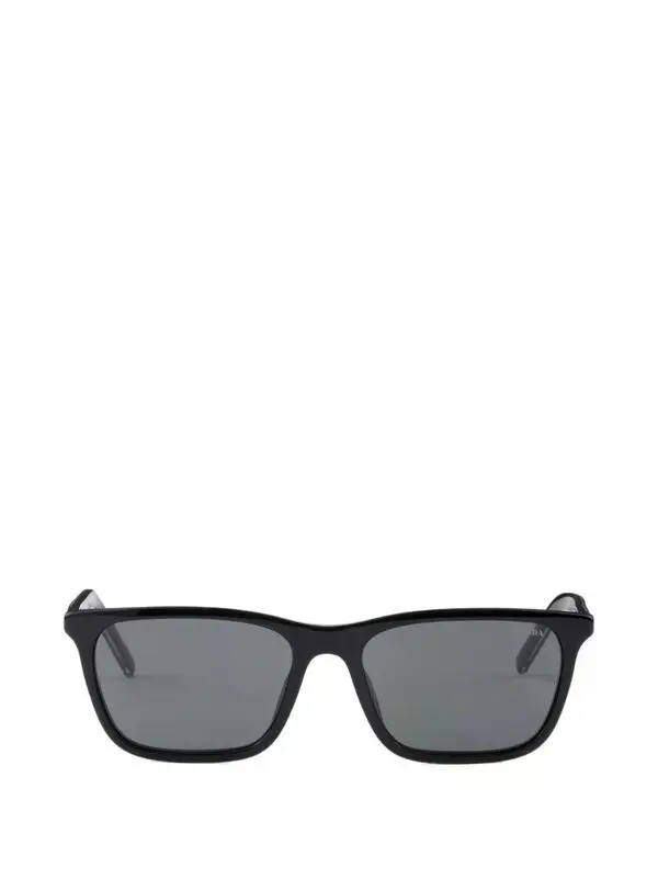 Prada Sunglasses With The Iconic Metal Plaque - Black