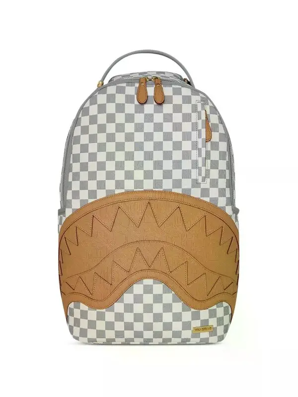 SPRAYGROUND Embossed Checkered Backpack - Grey