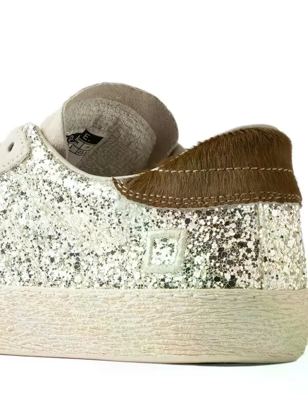 D.a.t.e. Hill Low Glitter-embellished Low-top Sneakers