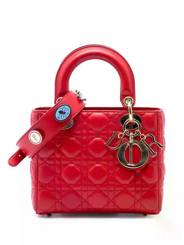 Dior 2016 Small Lambskin Cannage Myabcdior Lady Satchel