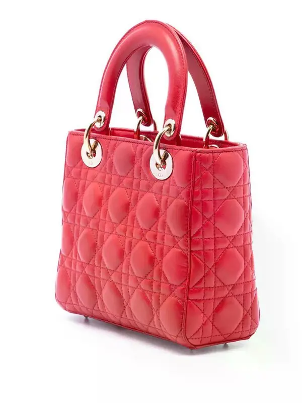 Dior 2016 Small Lambskin Cannage Myabcdior Lady Satchel
