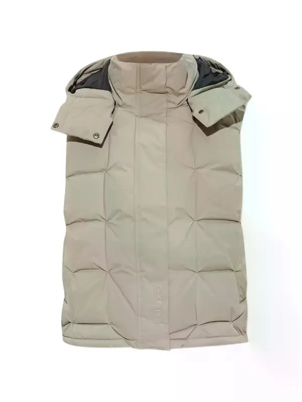 RETHINKIT STUDIOS Quilted Hooded Gilet - Grey
