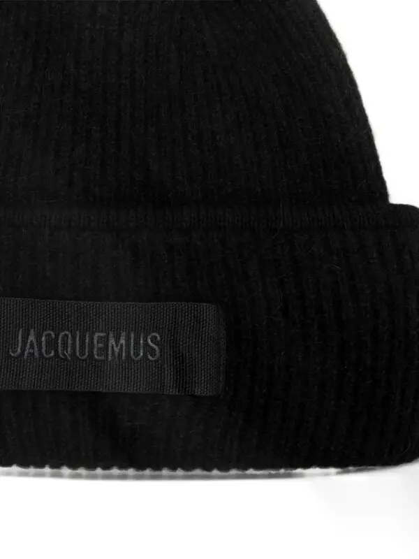 Jacquemus The Gros-grain Beanie - Black