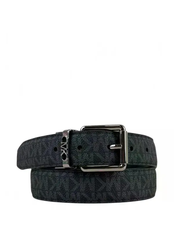 Michael Kors Logo-monogram Reversible Belt - Black
