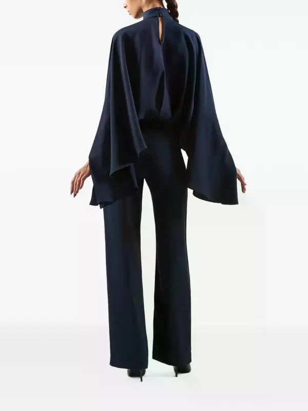 TALLER MARMO Eolia Cape-sleeve Jumpsuit