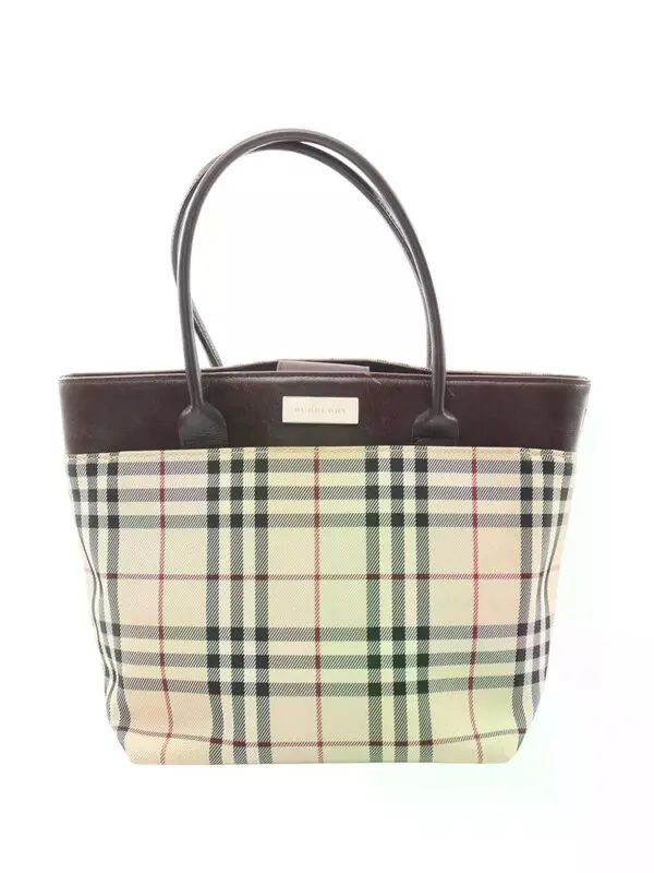 Burberry 2000-2017 House Check Canvas Tote Bag - Neutrals