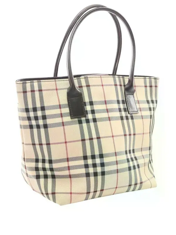 Burberry 2000-2017 House Check Canvas Tote Bag
