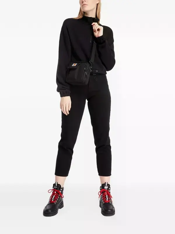 VANS Half-zip Logo-embroidered Hoodie - Black