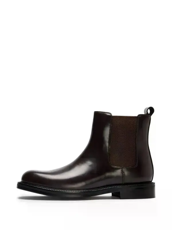 SELECTED Bobby Leather Chelsea Boots - Brown