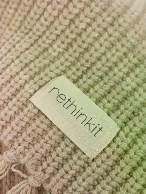 RETHINKIT STUDIOS Chamonix Fringed Ribbed-knit Scarf - Neutrals