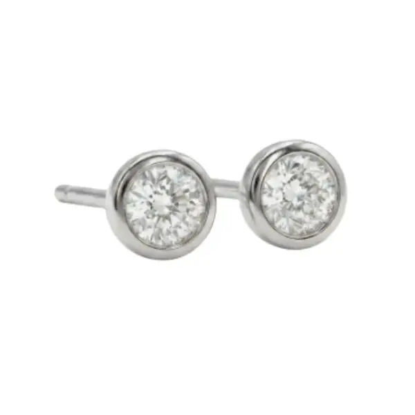 Argento Vivo Mini Lab-grown Diamond Sterling Stud Earrings, 2mm