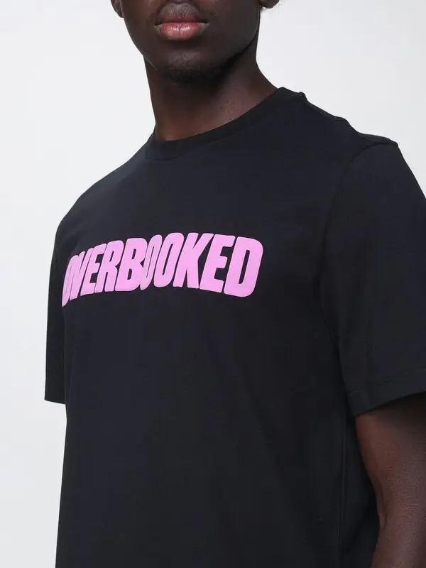 MSGM Slogan Print Cotton Crew Neck T-shirt