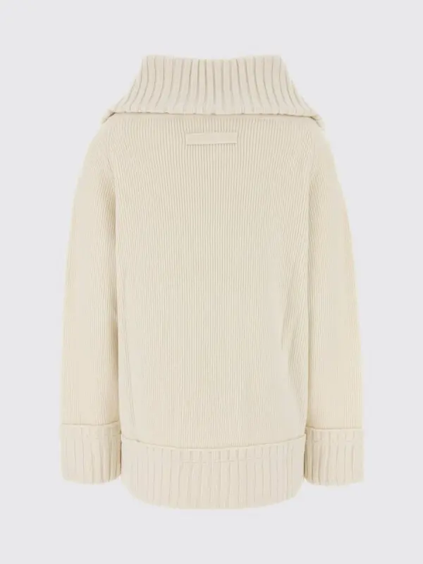 Victoria Beckham Relaxed Fit Lambswool Blend V-neck Jumper