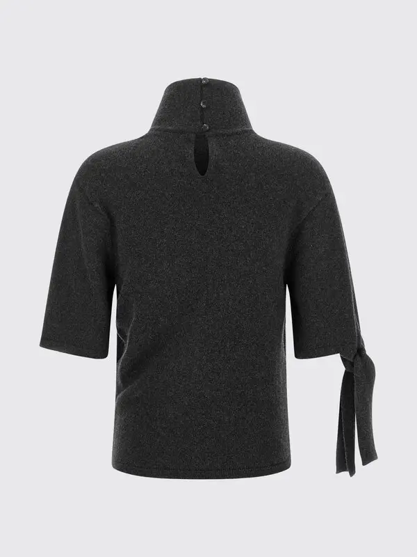 Jacquemus Fiocco Slim Fit Wool And Cashmere Short-sleeve Turtleneck Top - Grey