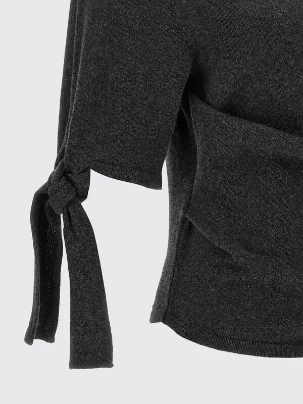 Jacquemus Fiocco Slim Fit Wool And Cashmere Short-sleeve Turtleneck Top - Grey