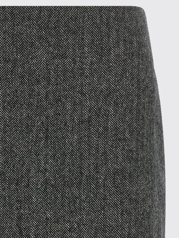 BLAZÉ MILANO High-waisted Wool Blend Pencil Mini Skirt