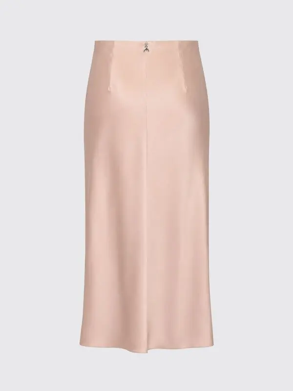 Patrizia Pepe High-waisted Satin Midi Pencil Skirt With A Slim Fit