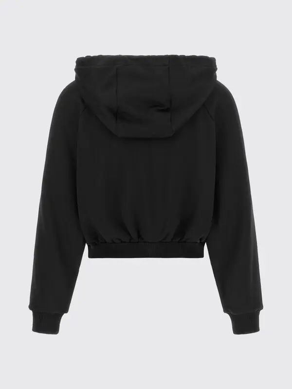 ERES Hooded Zip-up Cotton-blend Sweatshirt With Dropped Shoulders