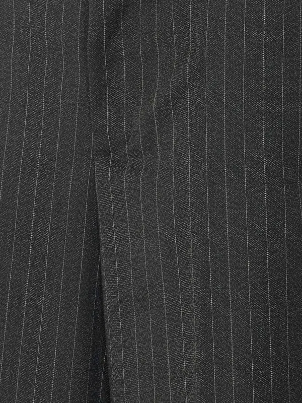 Zadig&Voltaire Pinstripe Wide-leg Tailored Trousers In Viscose Blend