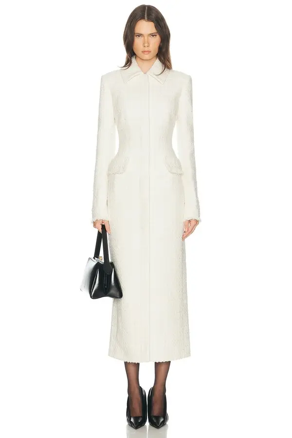 HELSA Tweed Curve Coat