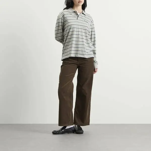 DUNST 90s Wide Corduroy Pants - Brown