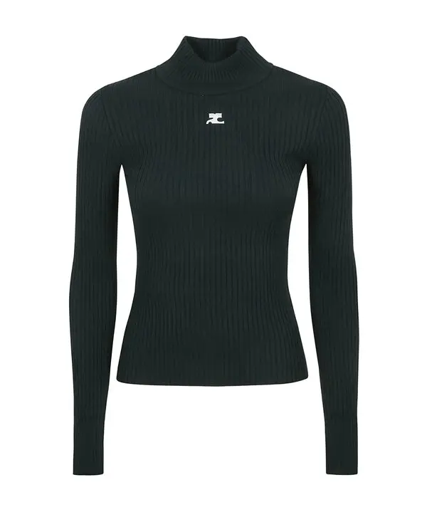COURREGES Courrèges High Neck Knitted Jumper