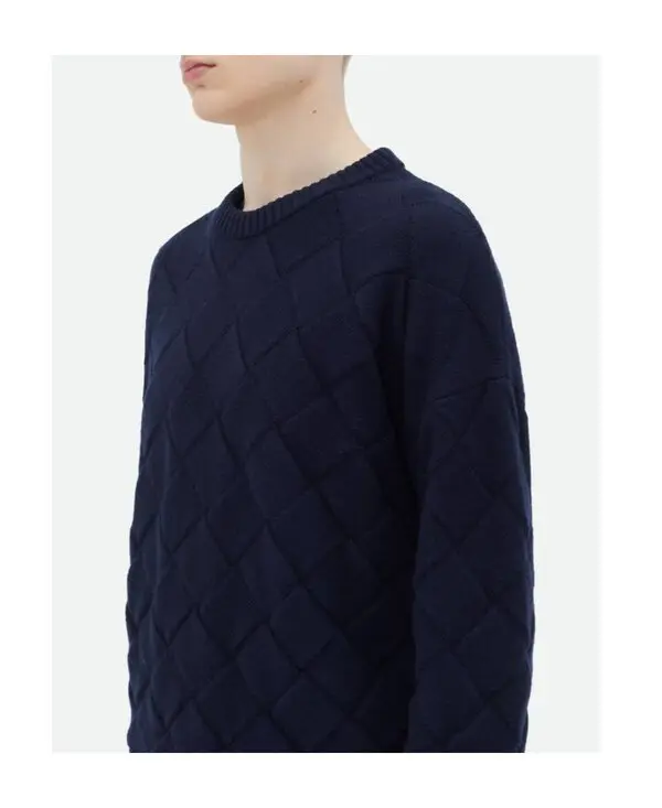 Bottega Veneta 3d Intreccio Crewneck Jumper