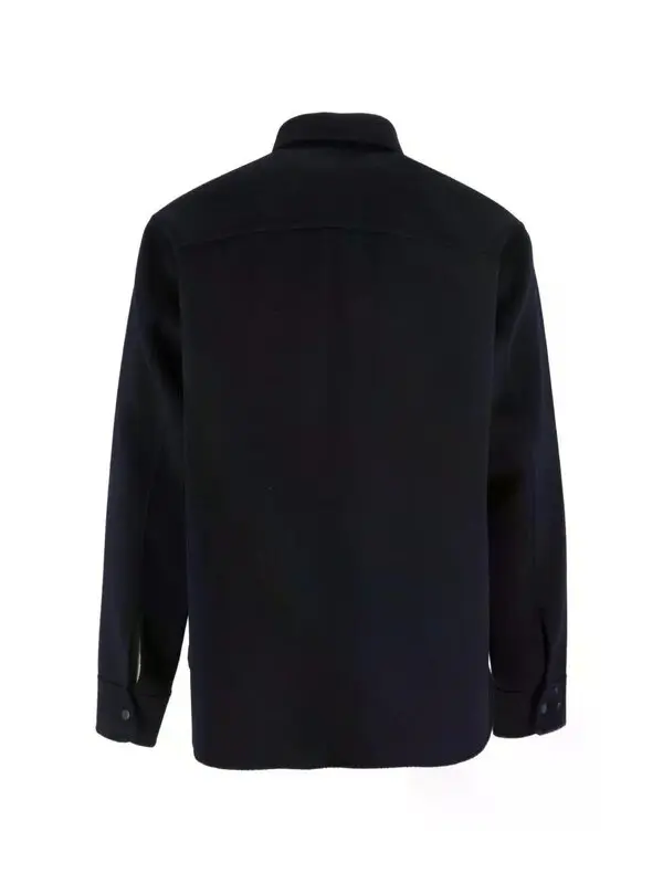 Aspesi Wool Flap-pocket Shirt Jacket - Blue