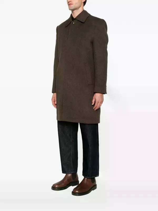 SERGIO MORETTI FIRENZE Single-breasted Spread-collar Coat