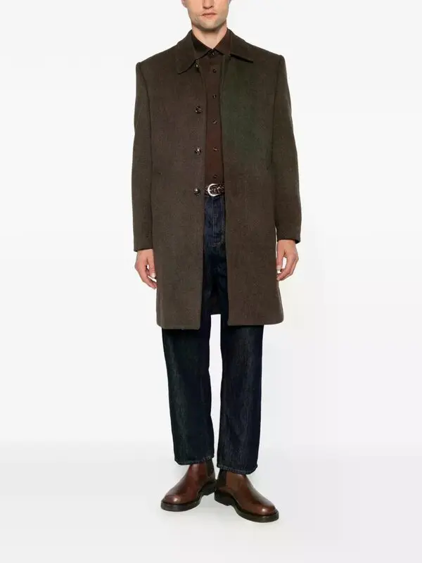 SERGIO MORETTI FIRENZE Single-breasted Spread-collar Coat - Grey