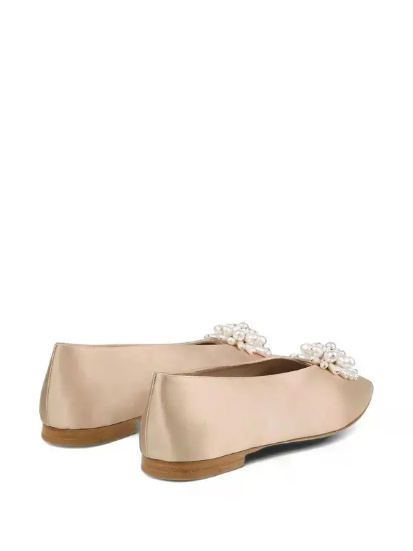 JIMMY CHOO Ines Pearl-embellished Ballet Flats