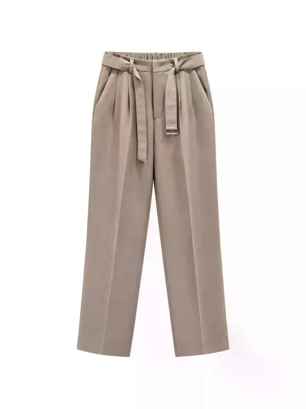 BE ABLE Hiroyuki Belted Trousers - Neutrals