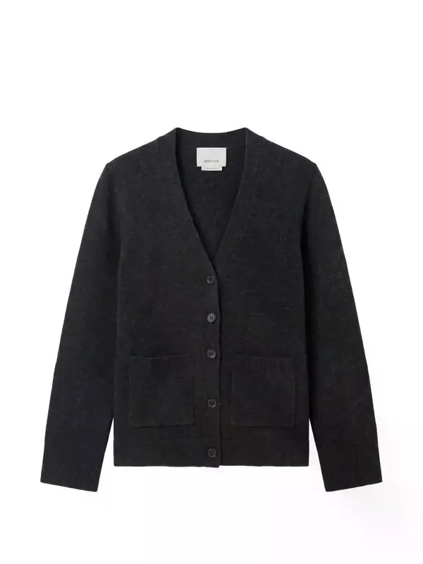 ARLO MOTT Bleeker V-neck Cardigan - Grey