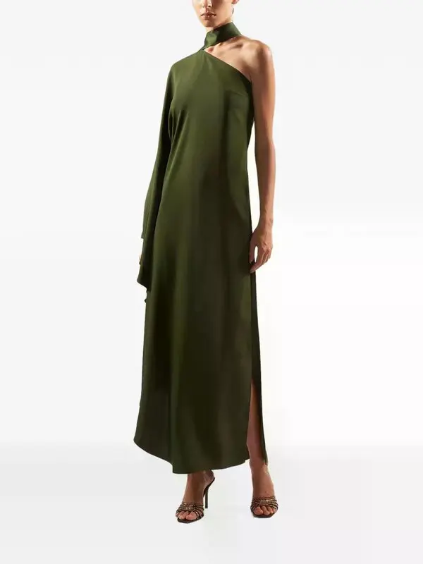TALLER MARMO Florinda Asymmetric Maxi Dress - Green