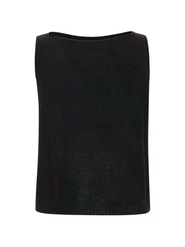 MAURIZIO MYKONOS V-neck Ribbed-hem Top