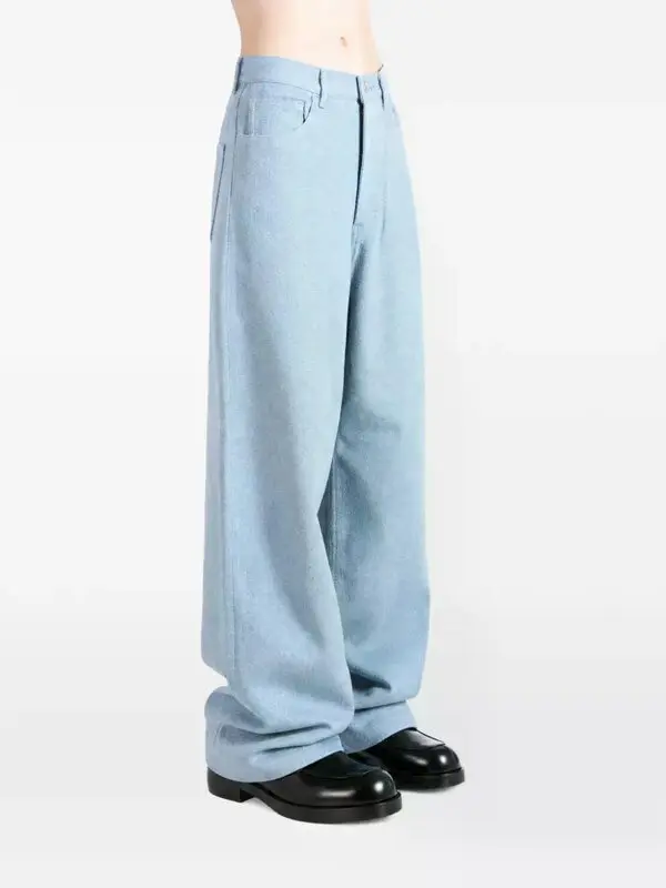 Auralee Wide-leg Jeans - Blue