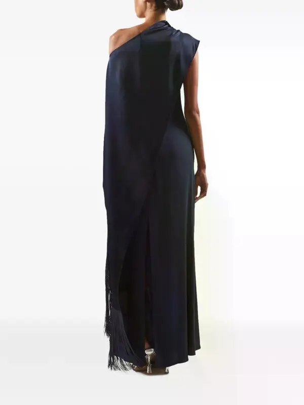 TALLER MARMO Berenson Fringed Maxi Dress - Blue